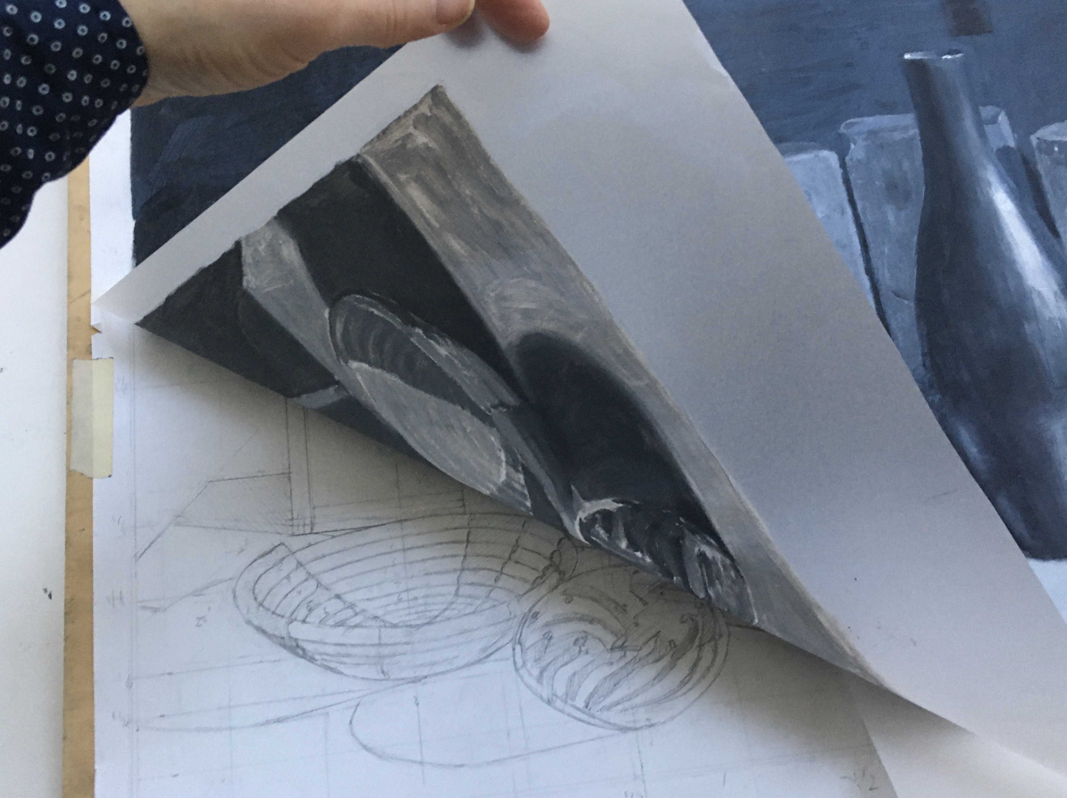 Correcting the Drawing, then Making a Tracing for Transfer to Canvas ...